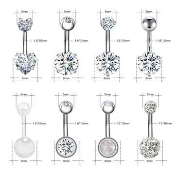 Best Selling Belly Navel Rings Set - Stylish & Affordable – ZS Body Jewelry